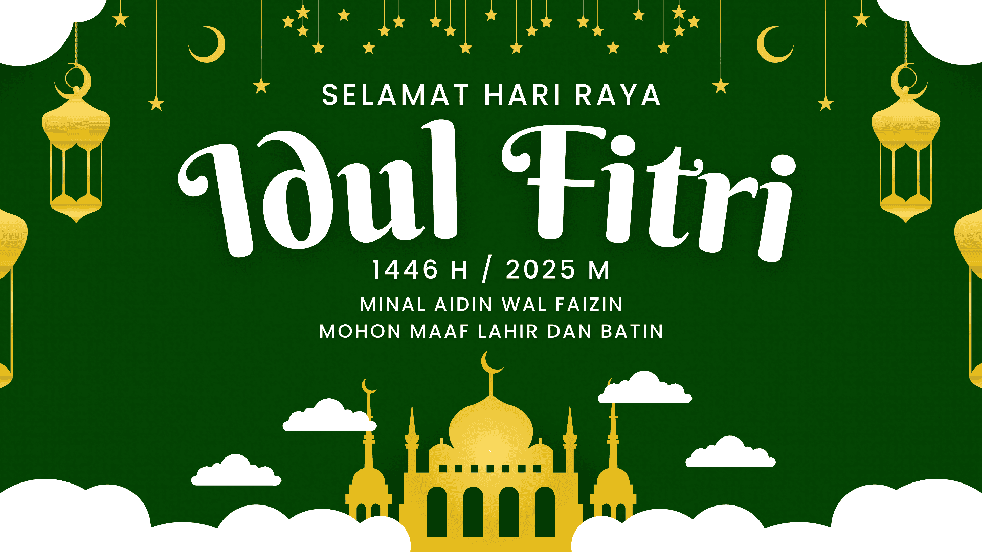 LINK Desain Spanduk & Banner Idul Fitri 1446H: Bisa Diedit, Download Kualitas HD